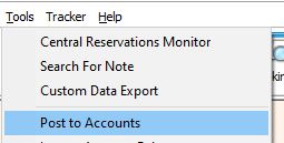 Posting - How to export accounts from Prohire to Sage