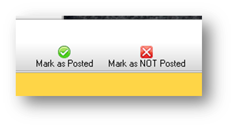 Posting - How to Mark Invoices as Posted or Unposted