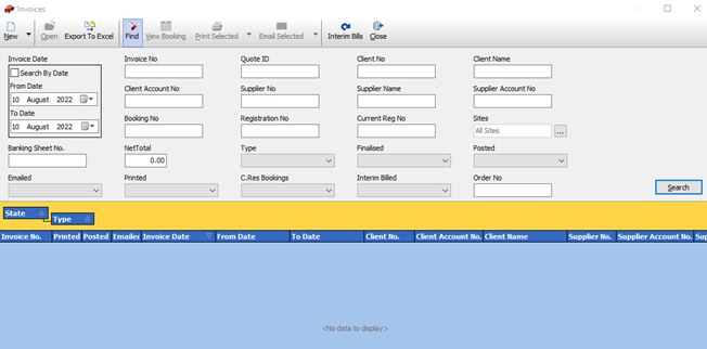 How to use invoice list as a reporting tool