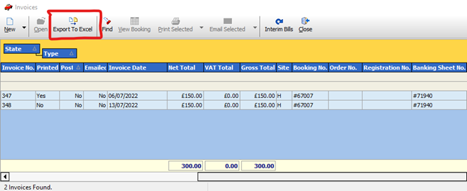 How to use invoice list as a reporting tool